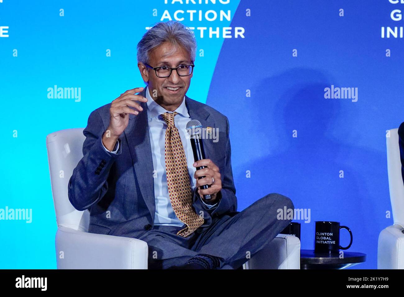 09/20/2022 New York City, New York Manish Bapna during the 2022 Clinton ...