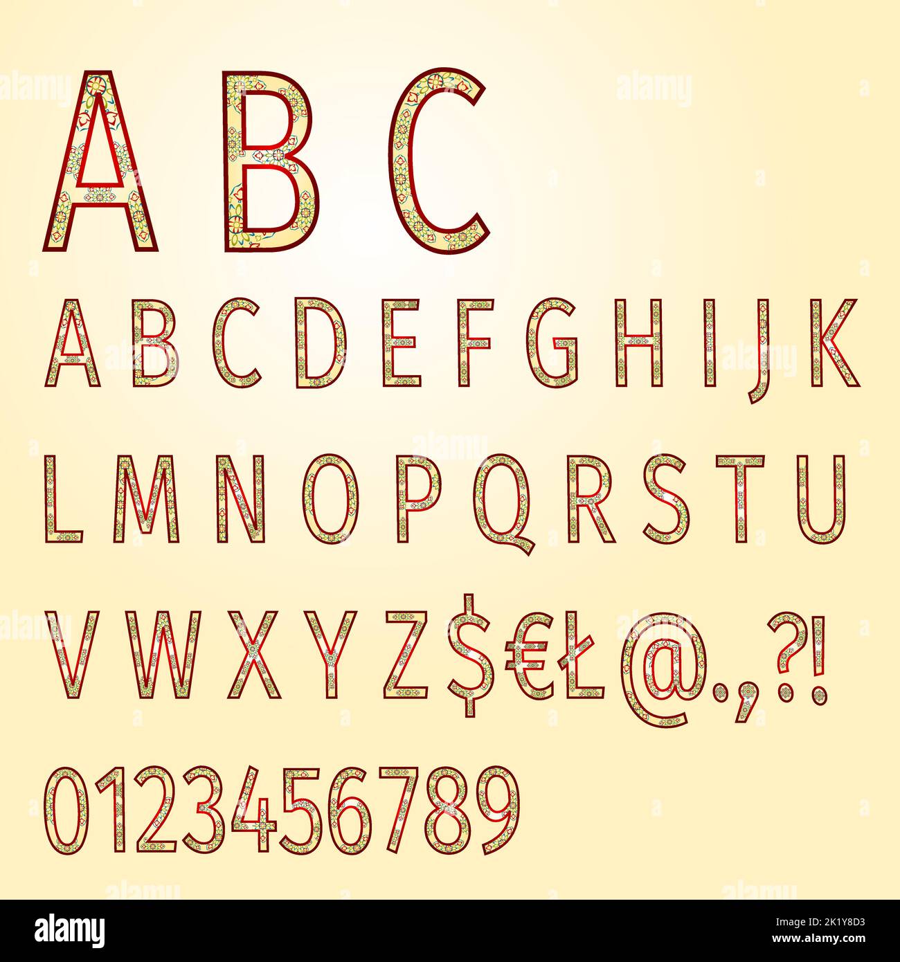 Letters ornaments Stock Vector Images - Alamy