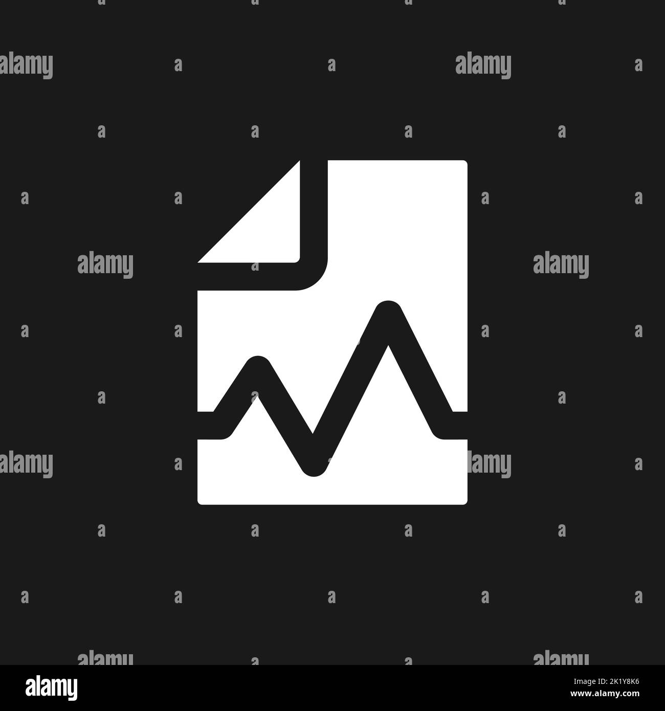 Electronic health record dark mode glyph ui icon Stock Vector Image ...