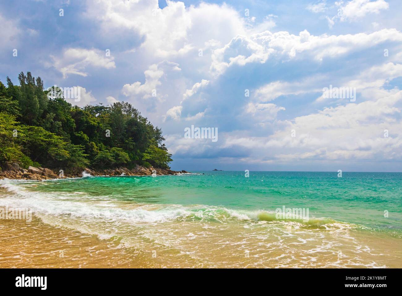 Nai Thon Naithon Beach bay and landscape panorama a beautiful dream ...