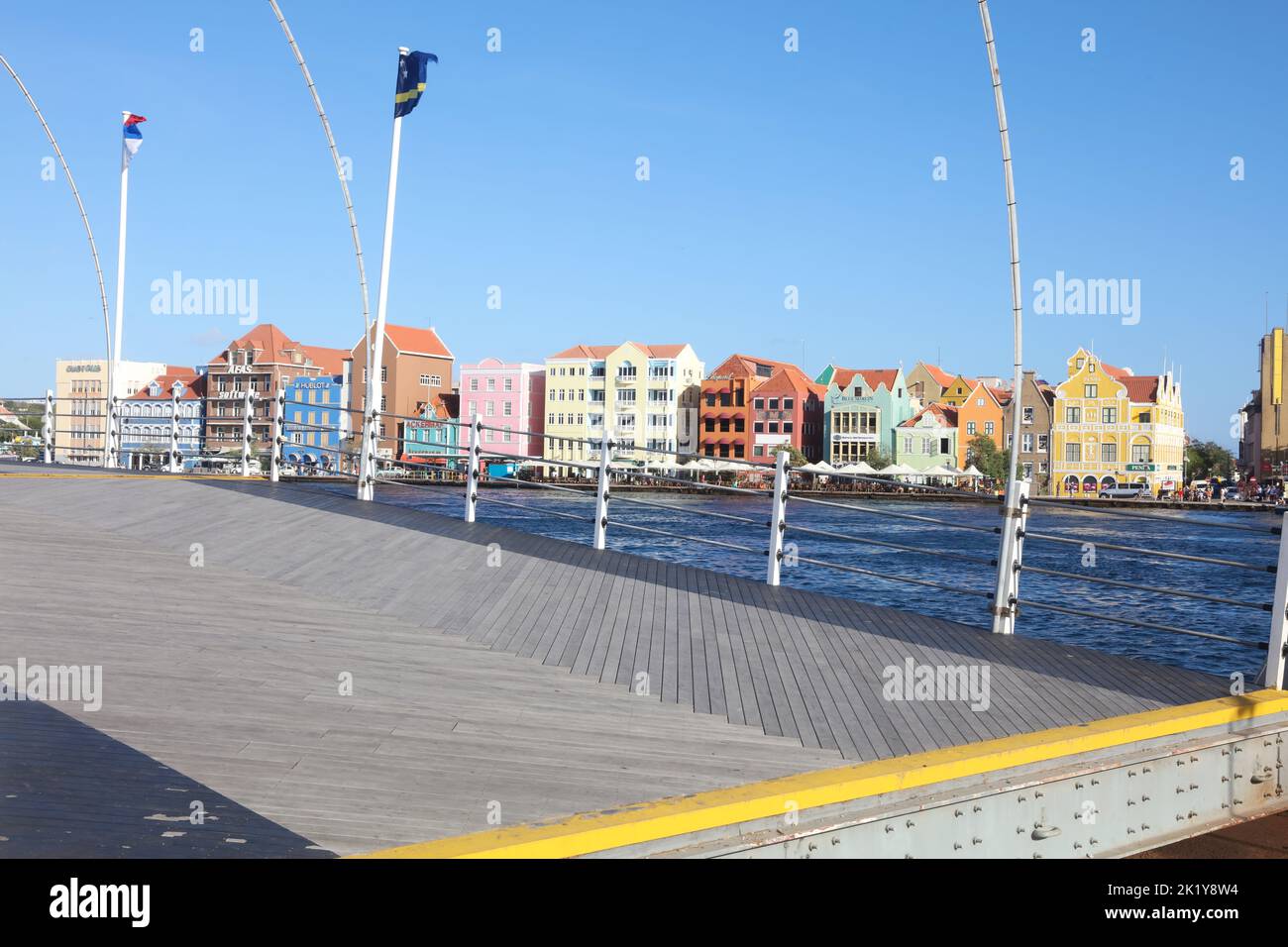 Willemstad, Curacao. Dutch Antilles. Colorful Buildings attracting ...