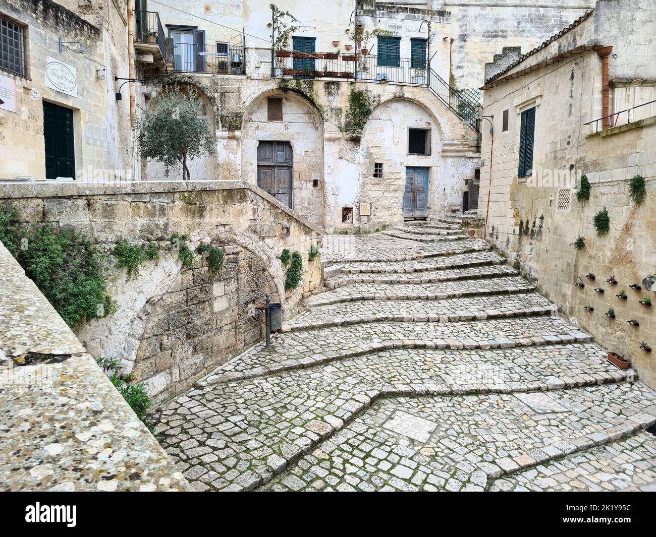 The Sassi di Matera seen from the Murgia Timone viewpoint in front of ...
