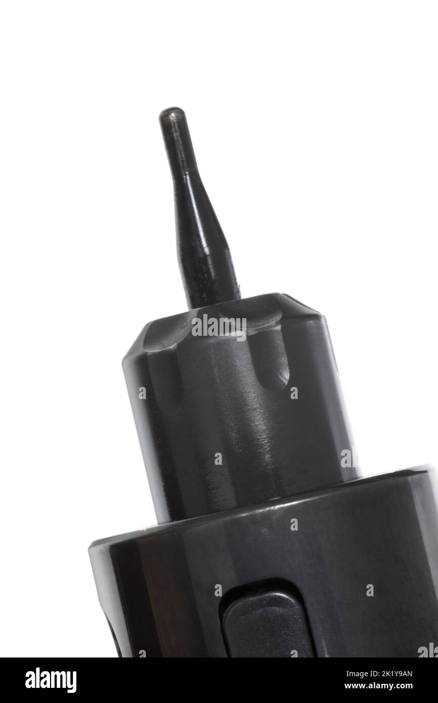 Rifle bolt firing pin that is isolated on a white background Stock ...