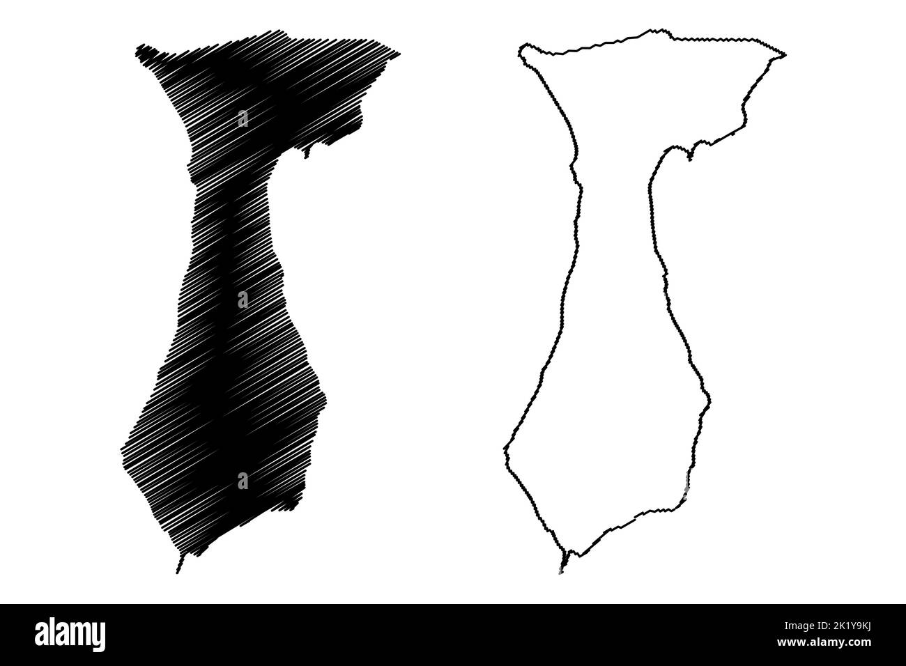 Imrali island (Republic of Turkey) map vector illustration, scribble ... Imrali island (Republic of Turkey) map vector illustration, scribble ...