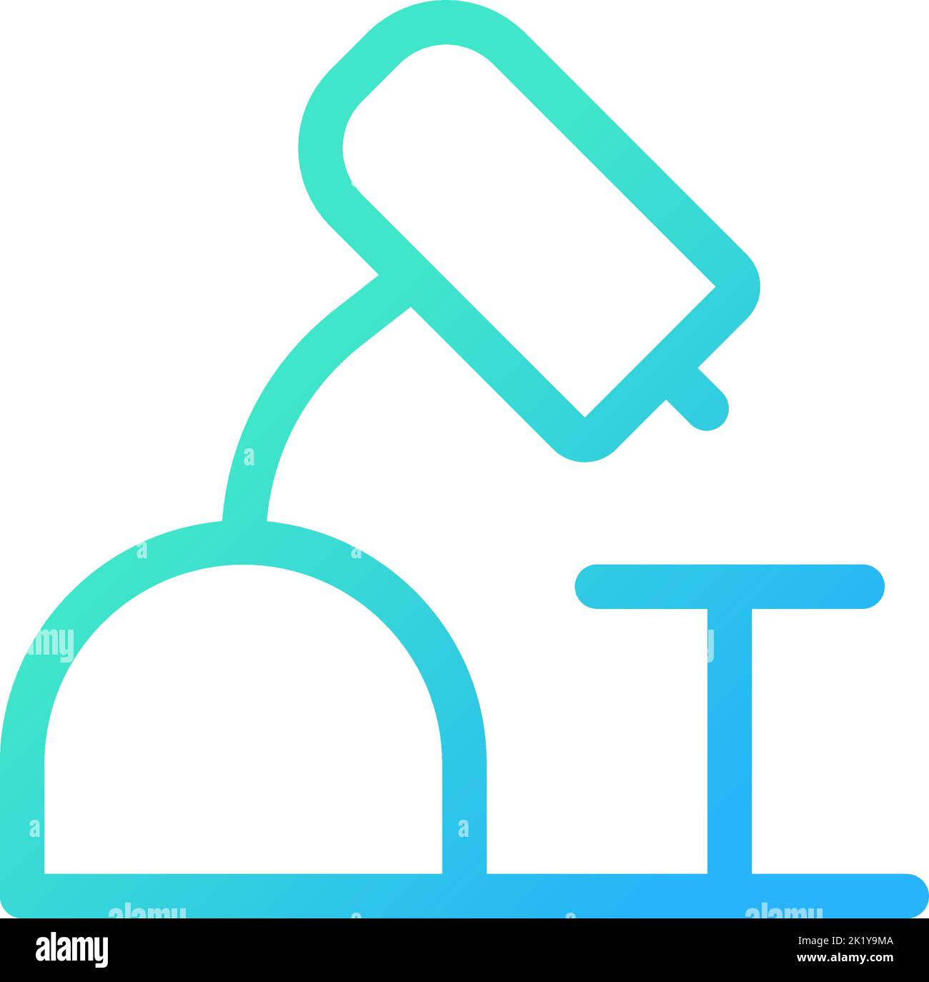 Microscope pixel perfect gradient linear ui icon Stock Vector Image & Art - Alamy