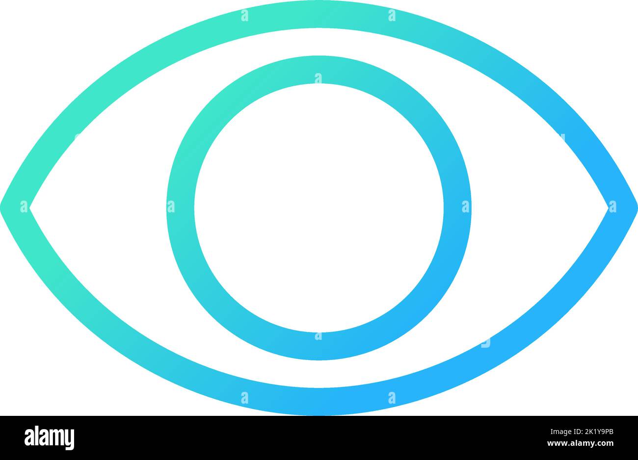 Eye pixel perfect gradient linear ui icon Stock Vector Image & Art - Alamy