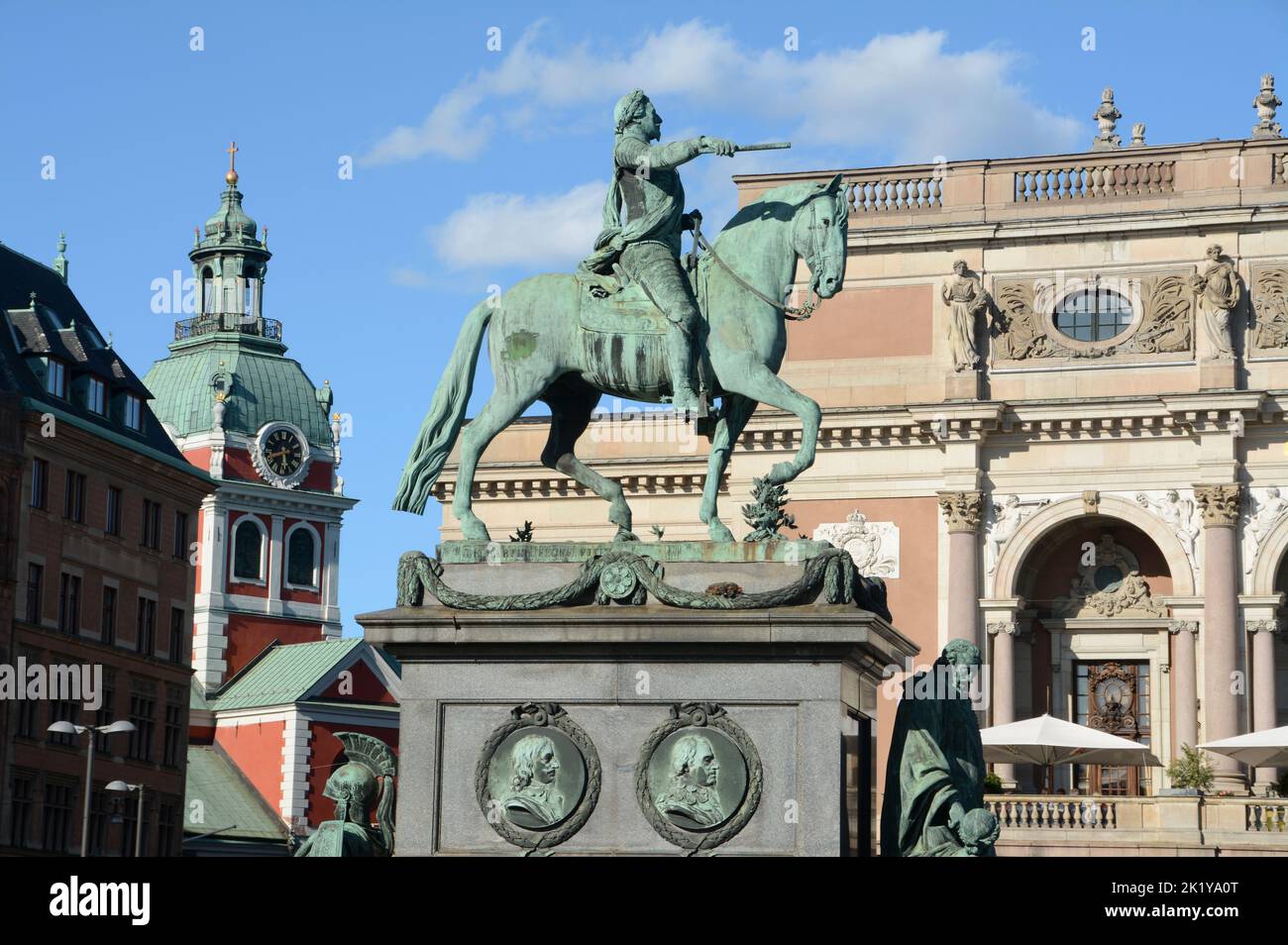the sumptuous palace of the Swedish Royal Opera in Gustaf Adolfs square ...