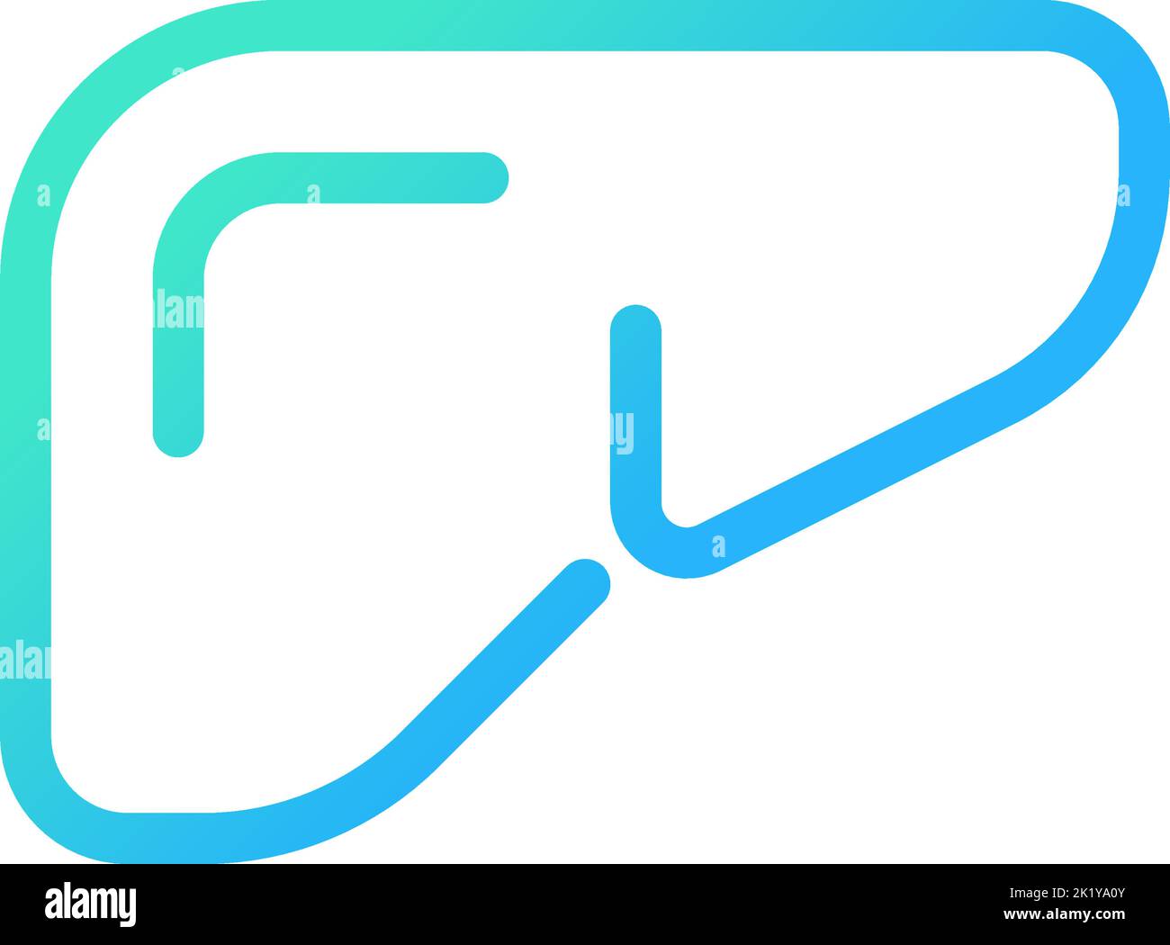 Liver pixel perfect gradient linear ui icon Stock Vector Image & Art ...