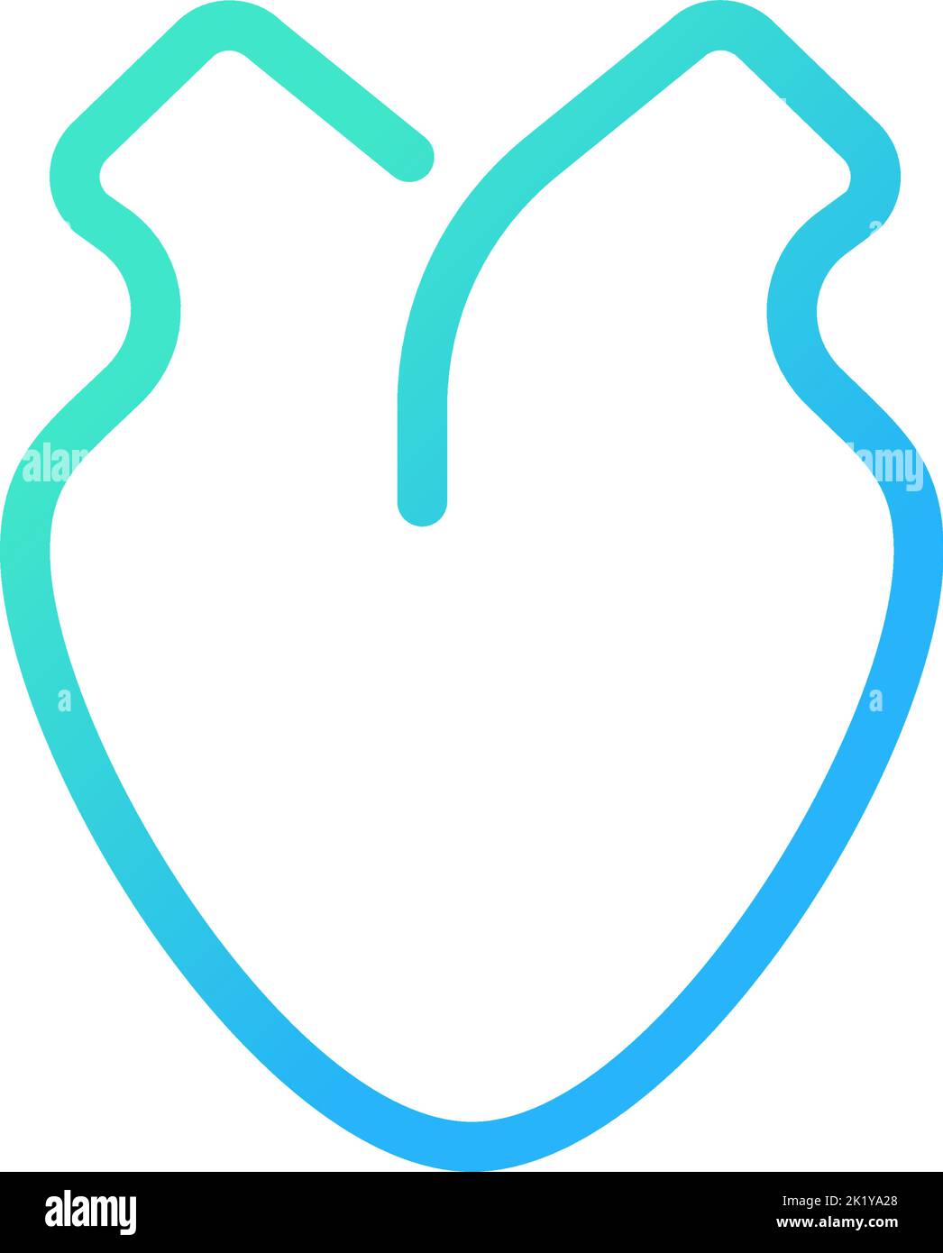 Heart pixel perfect gradient linear ui icon Stock Vector Image & Art ...