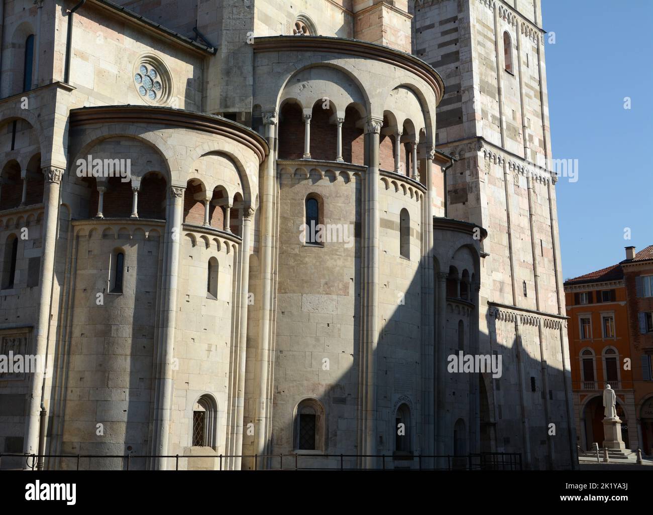the Modena Cathedral is a masterpiece of the Romanesque style. It was ...