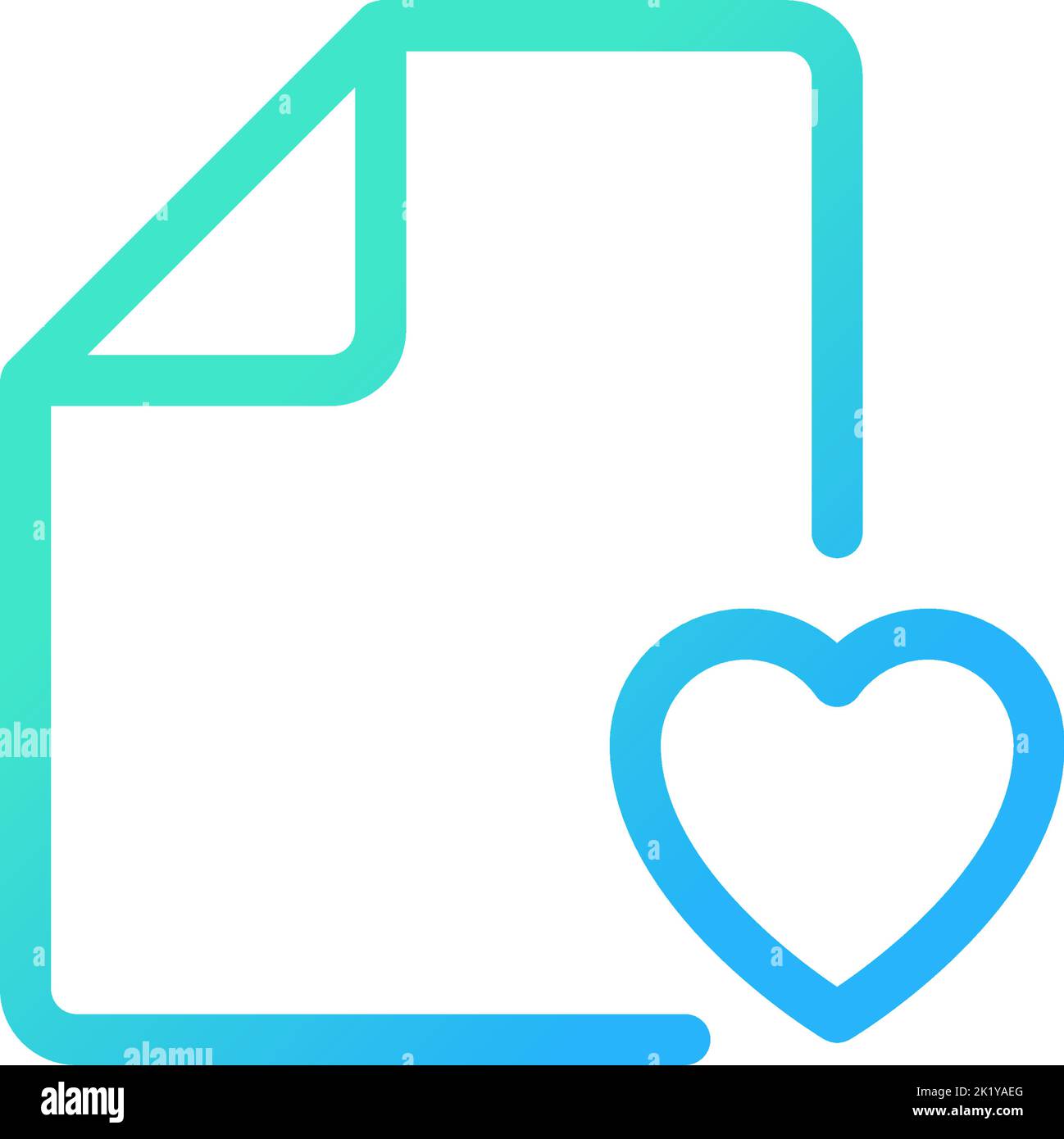 Digital heart screening result pixel perfect gradient linear ui icon ...