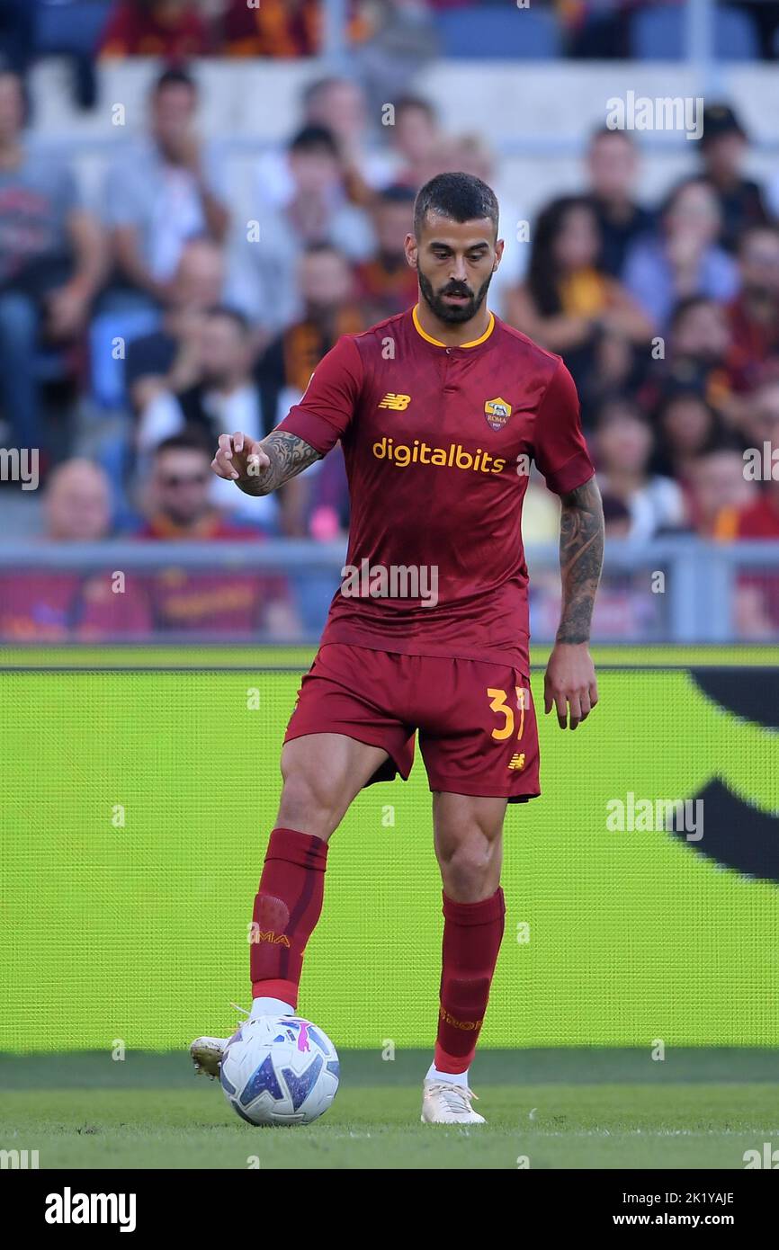 Leonardo Spinazzola of AS Roma during the Serie A match between AS Roma ...