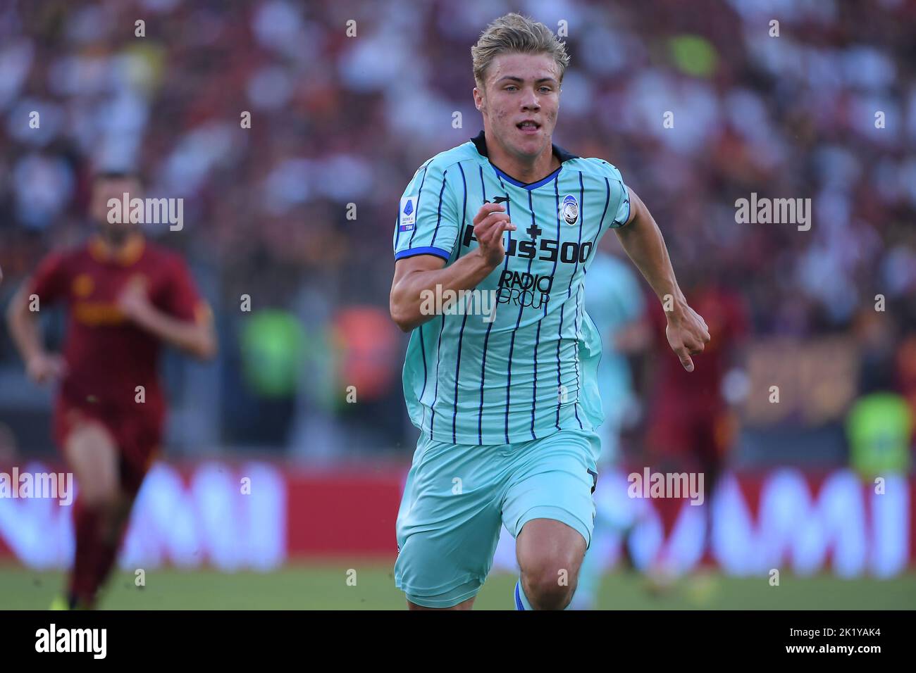 Rasmus Hojlund of Atalanta BC during the Serie A match between AS Roma ...