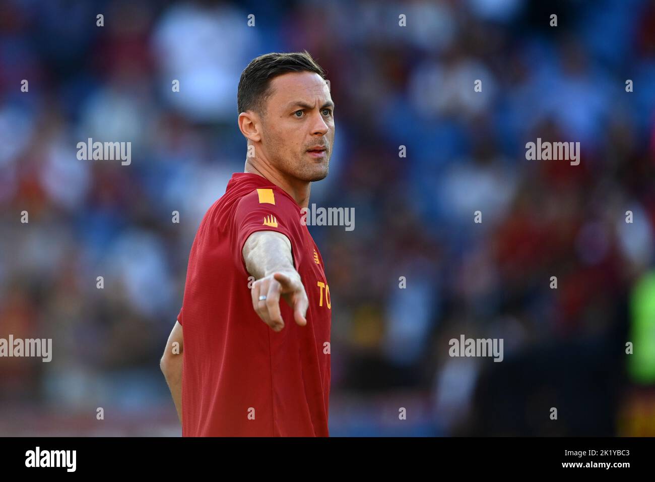 Nemanja Matic of AS Roma during the Serie A match between AS Roma and ...