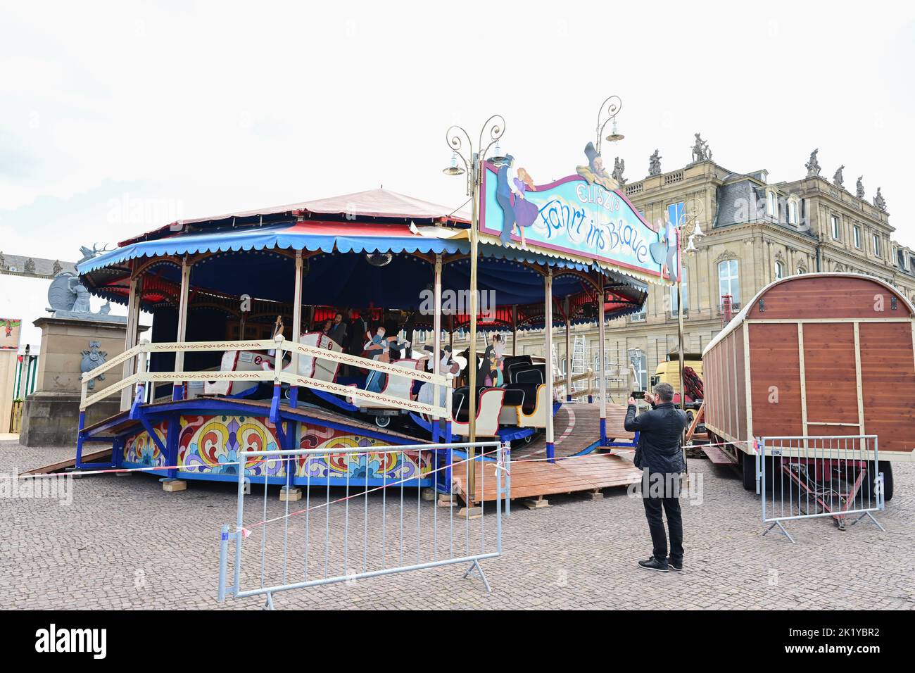 Volksfest on the schlossplatz hi-res stock photography and images - Alamy