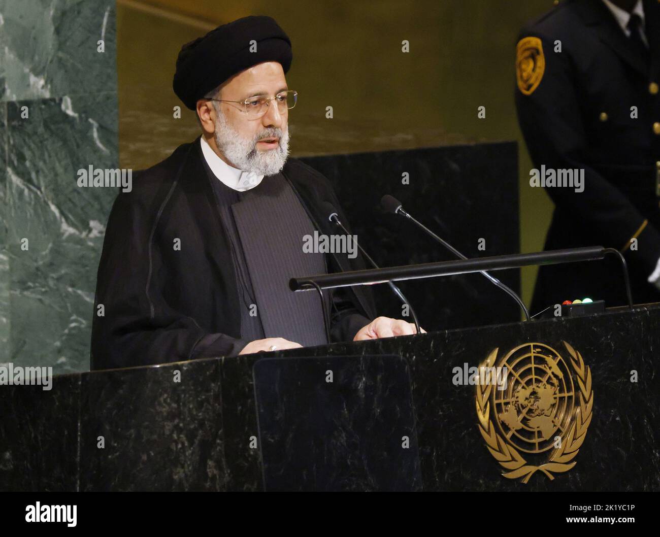 New York City, United States. 21st Sep, 2022. President of the Islamic ...