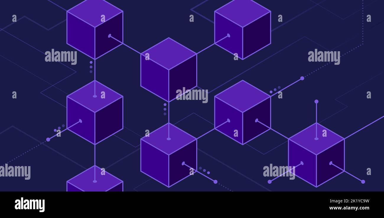 Blocks connecting together in the blockchain Stock Vector Image & Art - Alamy
