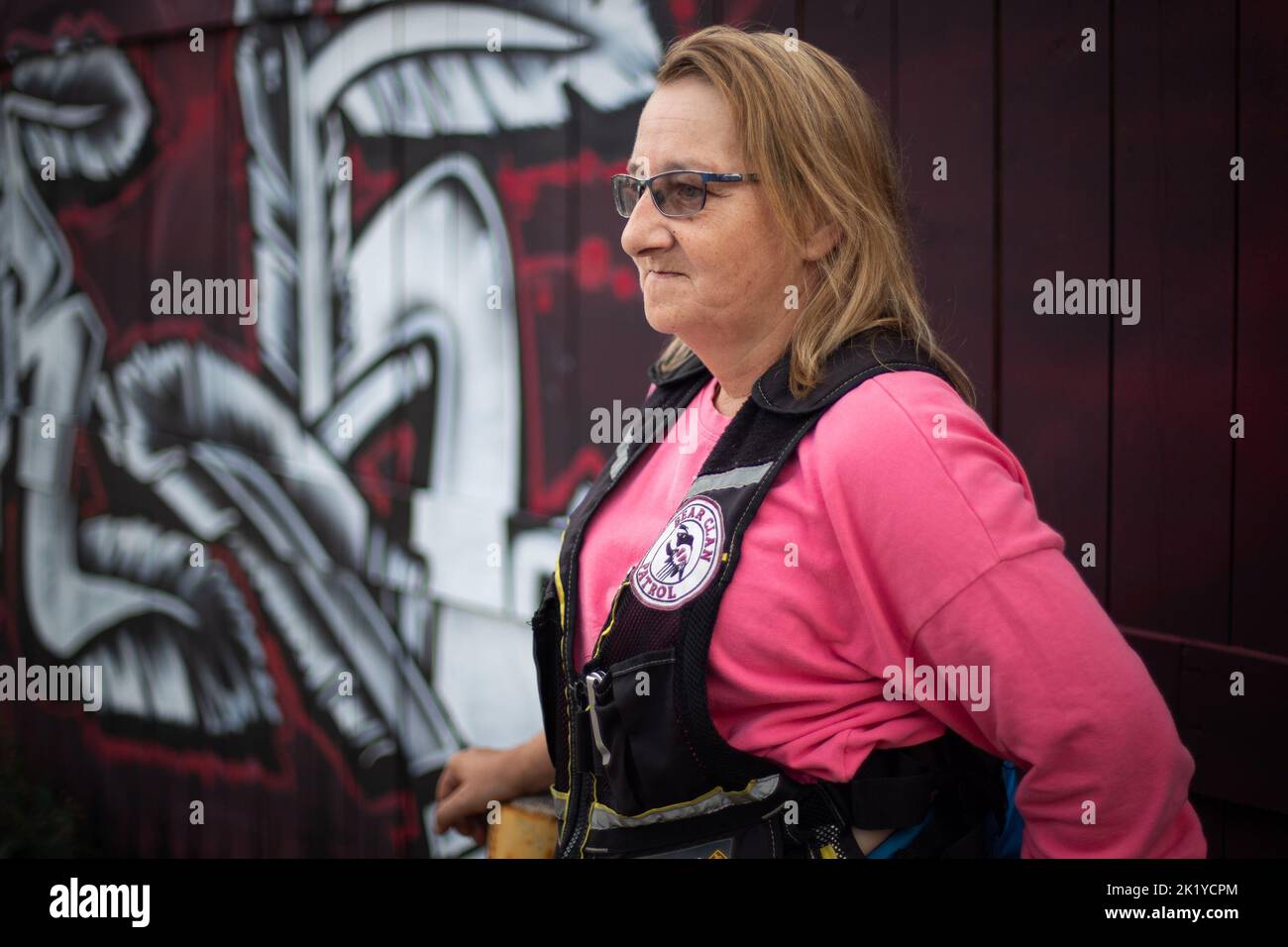 Angela Klassen Janeczko, Bear Clan's West Broadway coordinator, poses ...