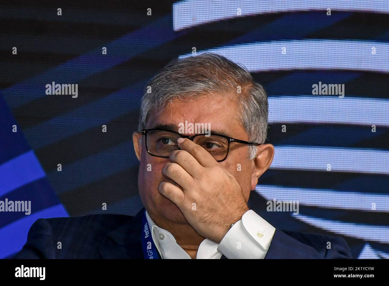 Axis bank Chief Executive Officer (CEO) Amitabh Chaudhary is seen ...