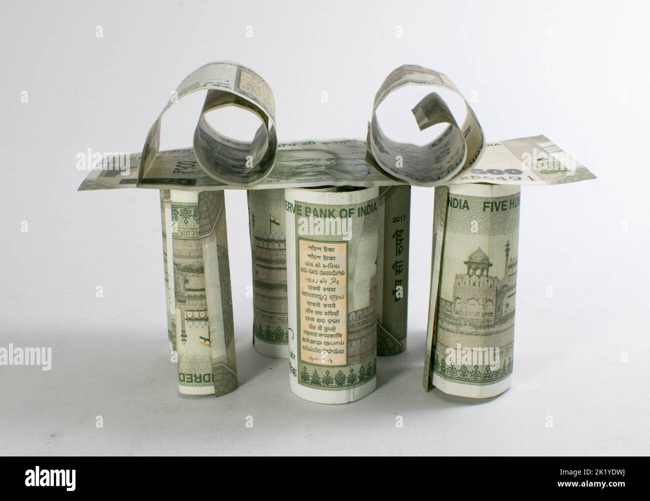 Indian new 500 rupees note hi-res stock photography and images - Alamy