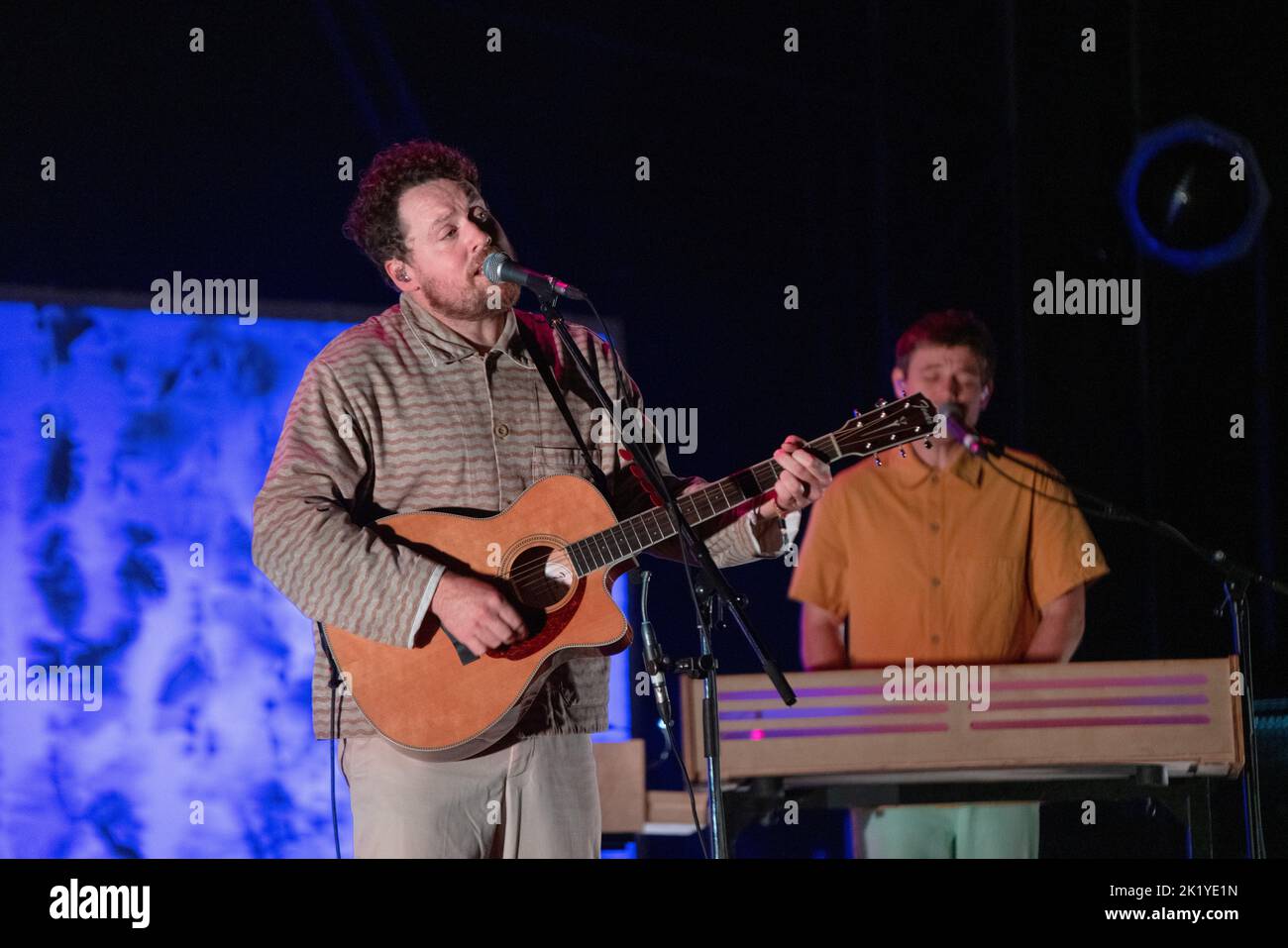 Joseph Mount from Metronomy on the Mountain Stage, Day One of the Green ...