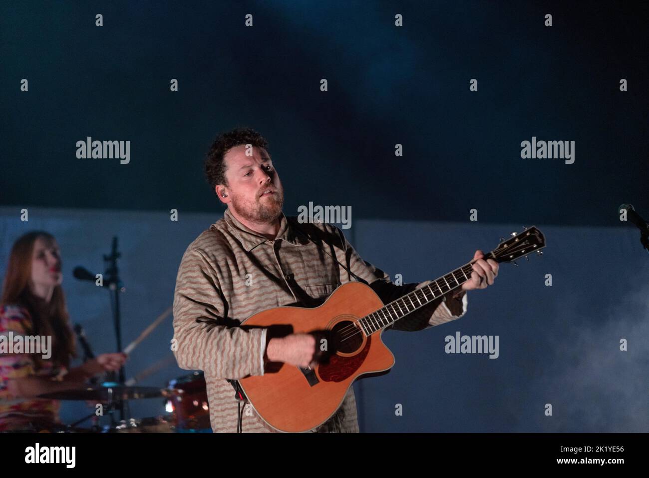Joseph Mount from Metronomy on the Mountain Stage, Day One of the Green ...