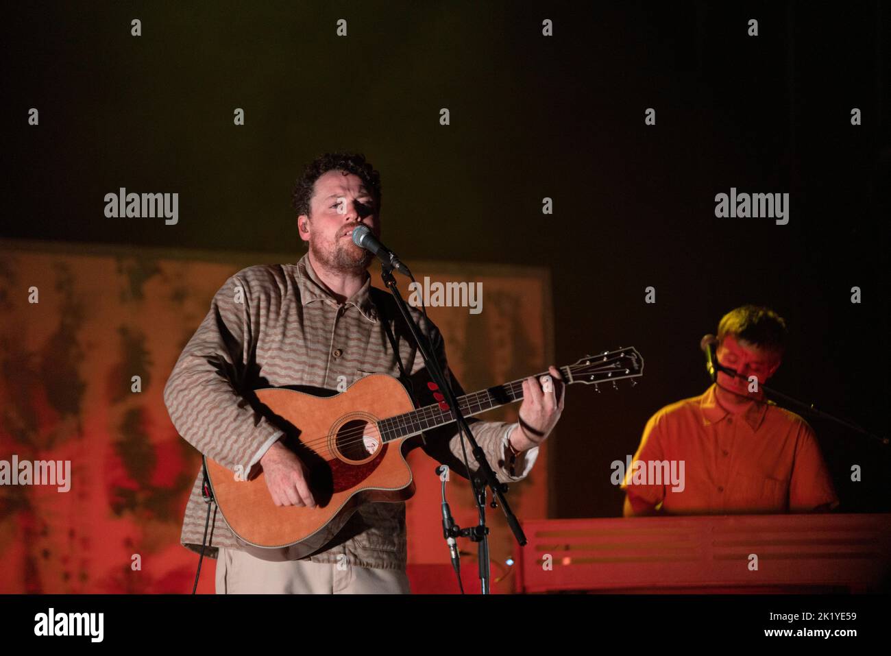 Joseph Mount from Metronomy on the Mountain Stage, Day One of the Green ...