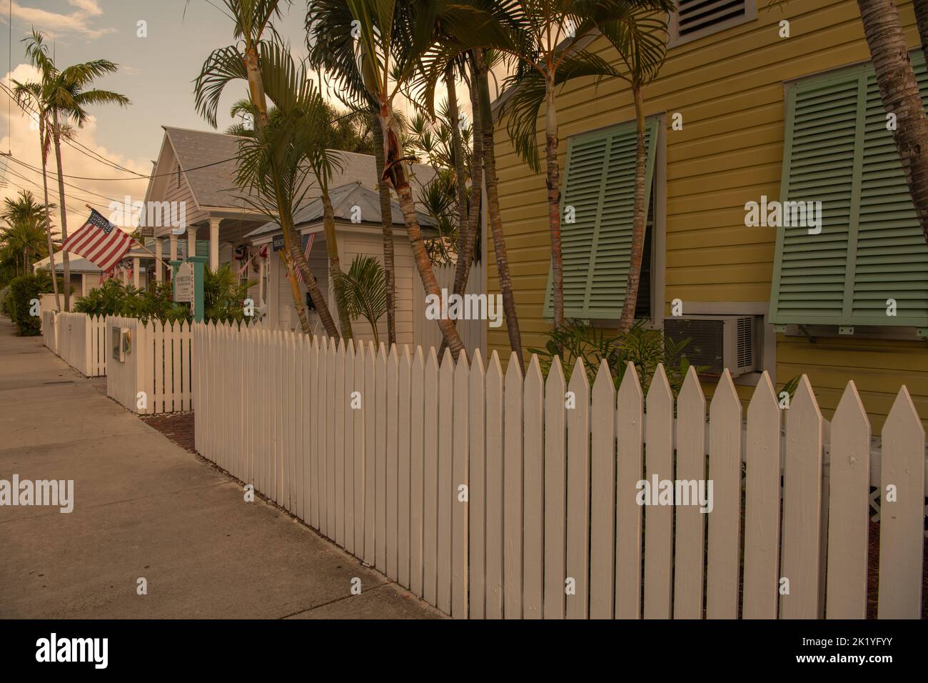 Traditional Caribbean houses in the City of Key West, Florida Stock ...
