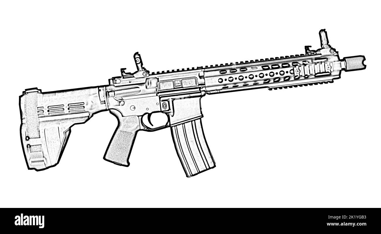 Pistol brace Black and White Stock Photos & Images - Alamy