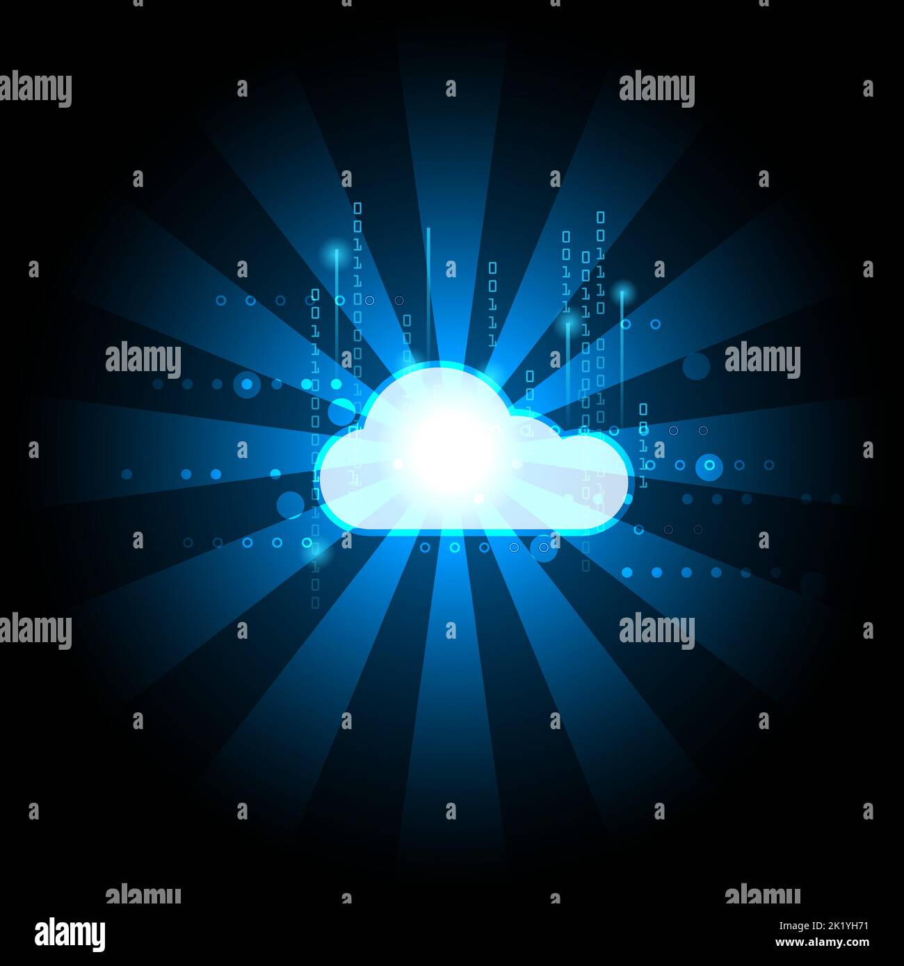 Cloud computing technology concept. Futuristic technology background. Vector illustrattion Stock ...