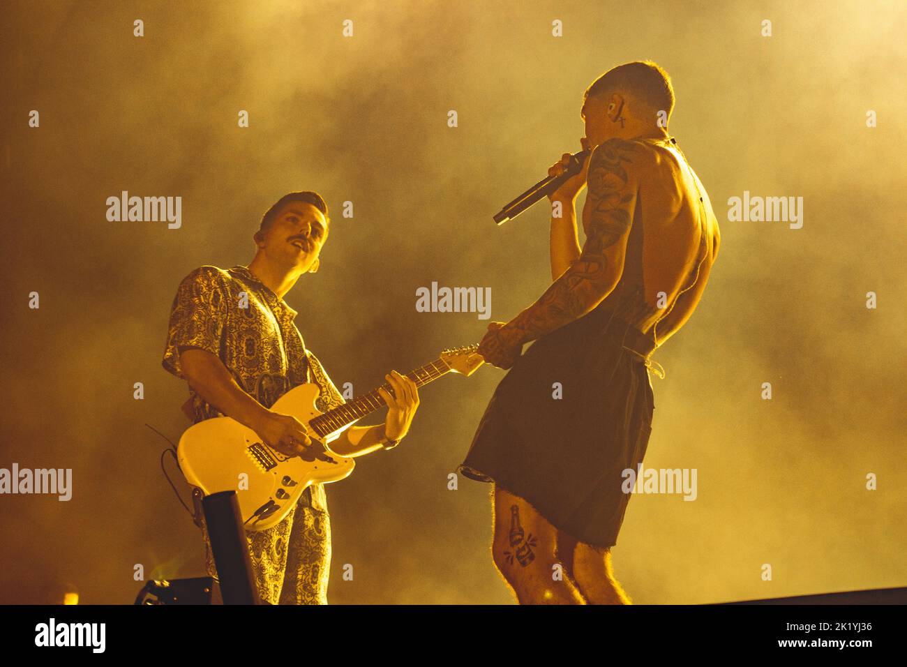 17/09/2022 - Italian rapper BLANCO performing live at Ippodromo Snai in ...