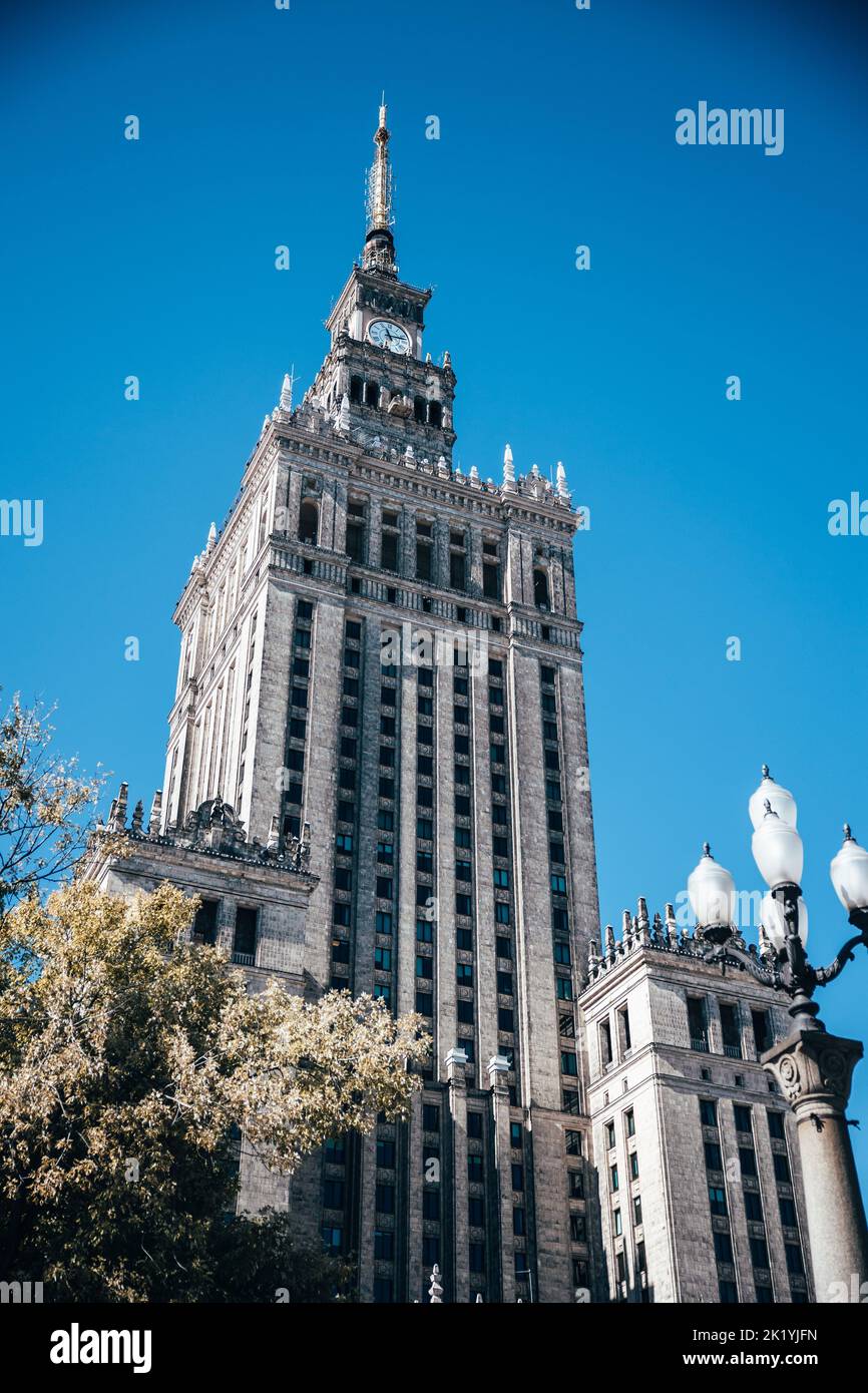 The architecture of buildings in Warsaw on a sunny day Stock Photo - Alamy