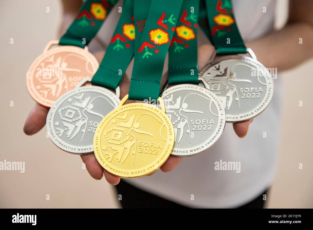 Fellbach, Germany. 21st Sep, 2022. World champion in rhythmic ...