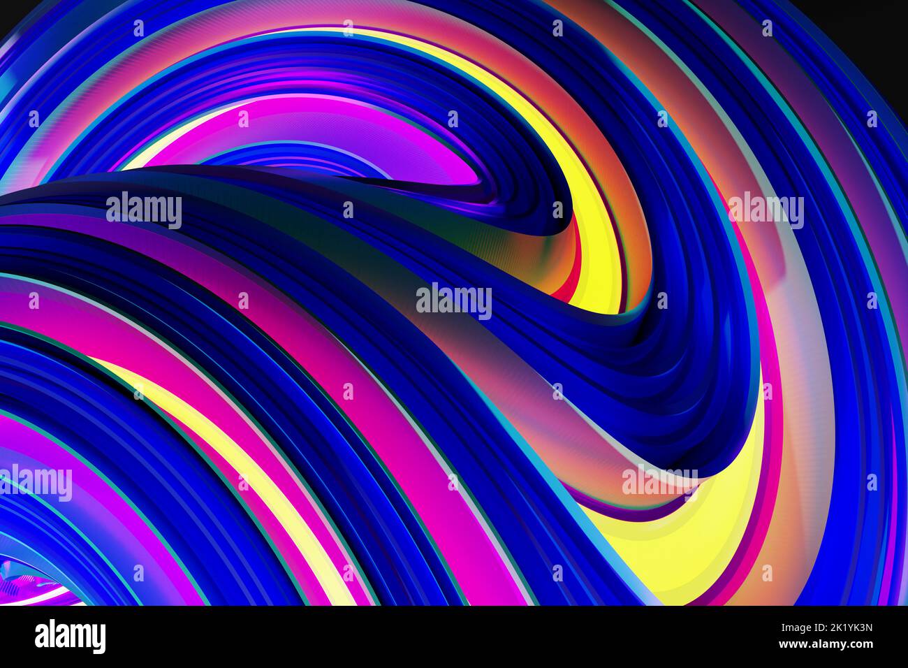Abstract Colorful Background Curves 3D Illustration Render Stock Photo ...