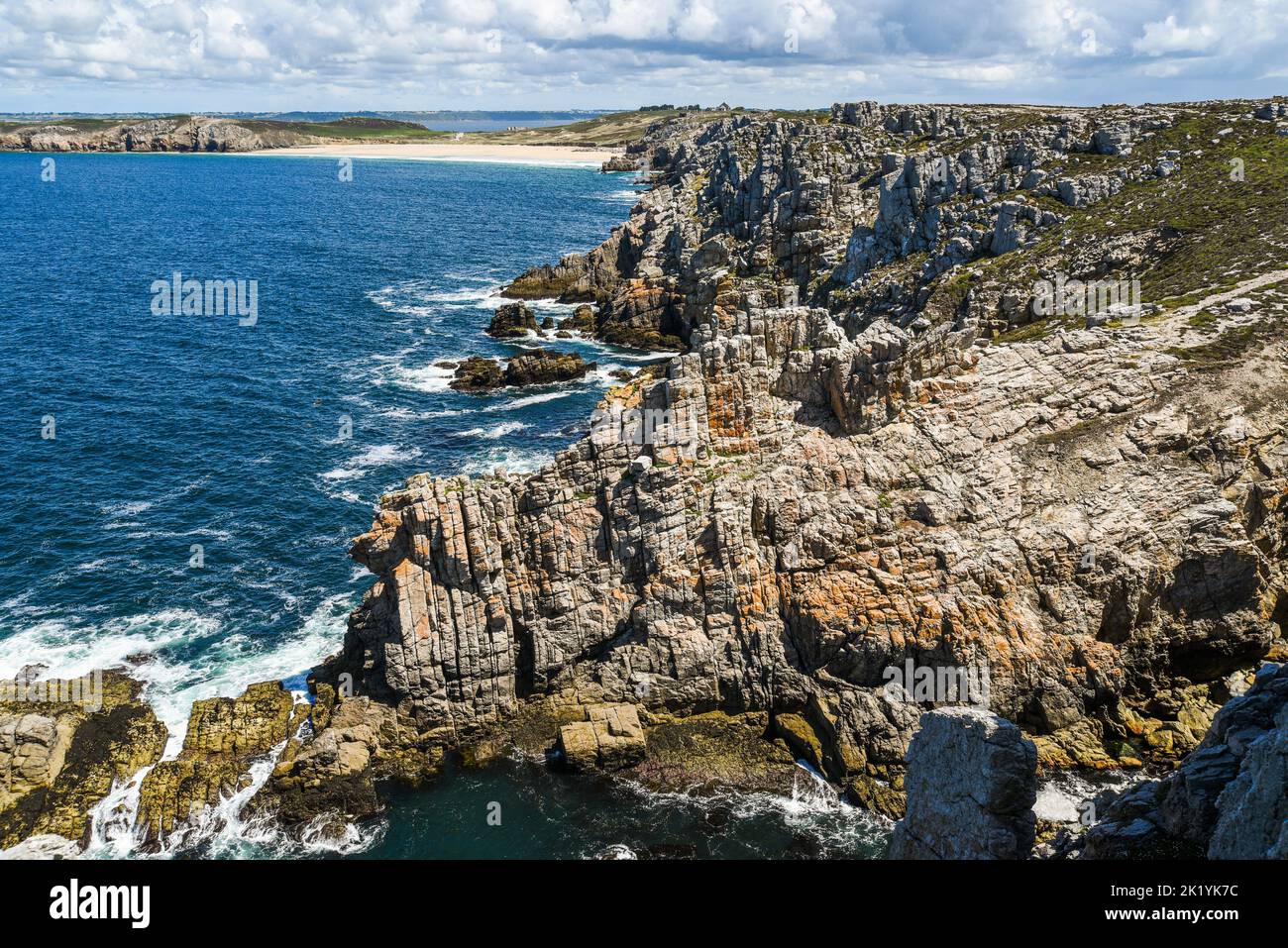 Landscape of Camaret sur Mer in France on the Atlantic coast Stock ...
