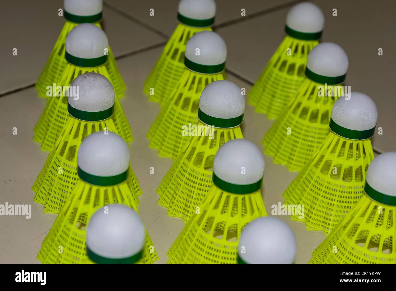 Plastic Badminton Ball,Yellow Ball,On Black Background,Texture Stock ...