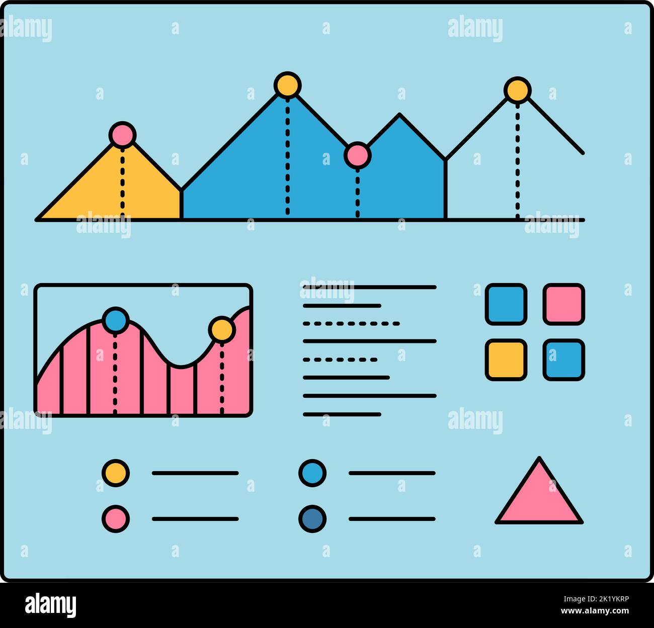 Startup research graph and chart vector icon Stock Vector Image & Art ...