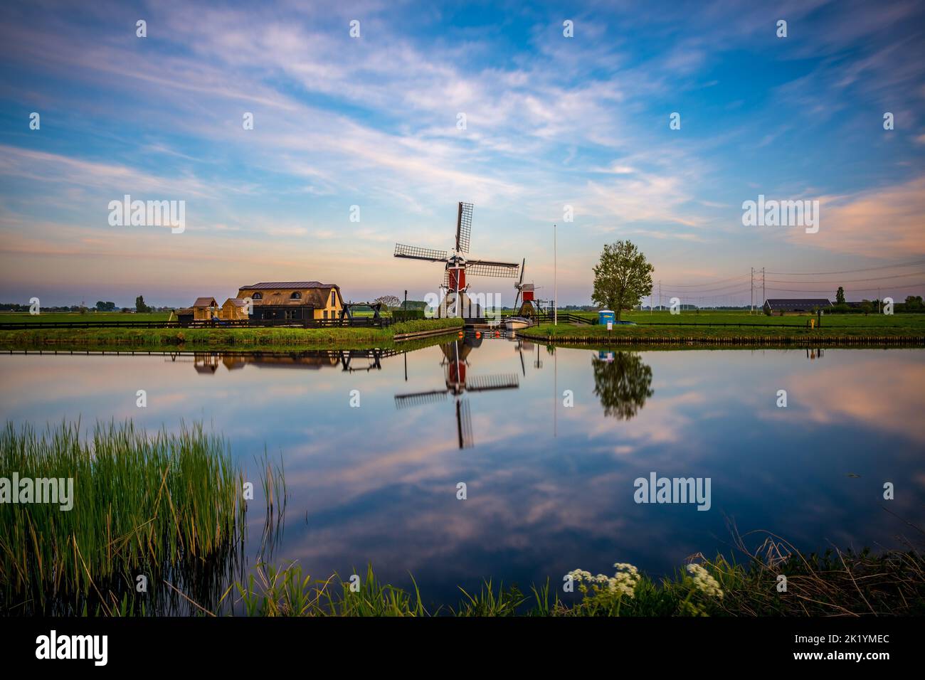 Windmill near a river hi-res stock photography and images - Alamy