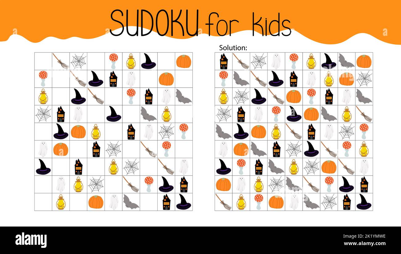 Sudoku educational game or leisure activity worksheet vector ...