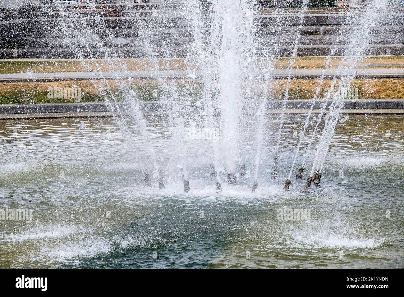 Water jet - representation of climate changing using representation of ...