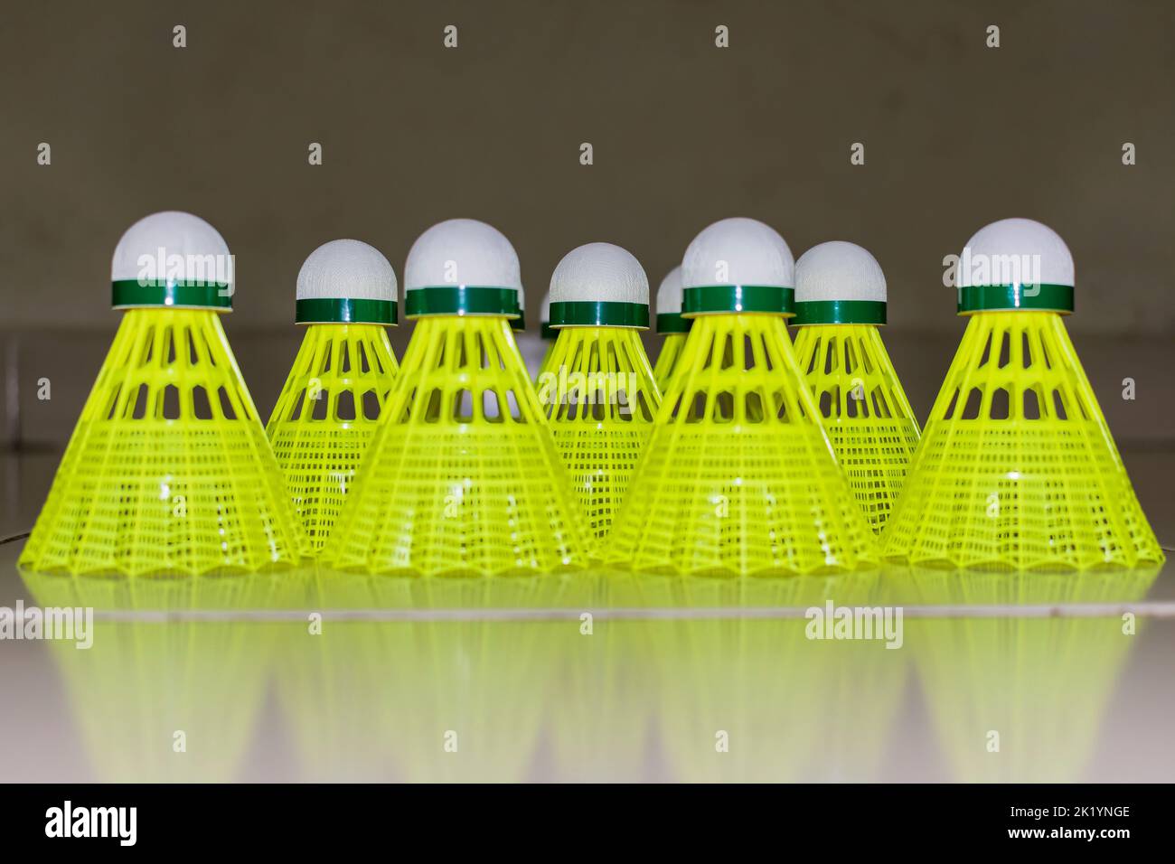Plastic Badminton Ball,Yellow Ball,On Black Background,Texture Stock ...