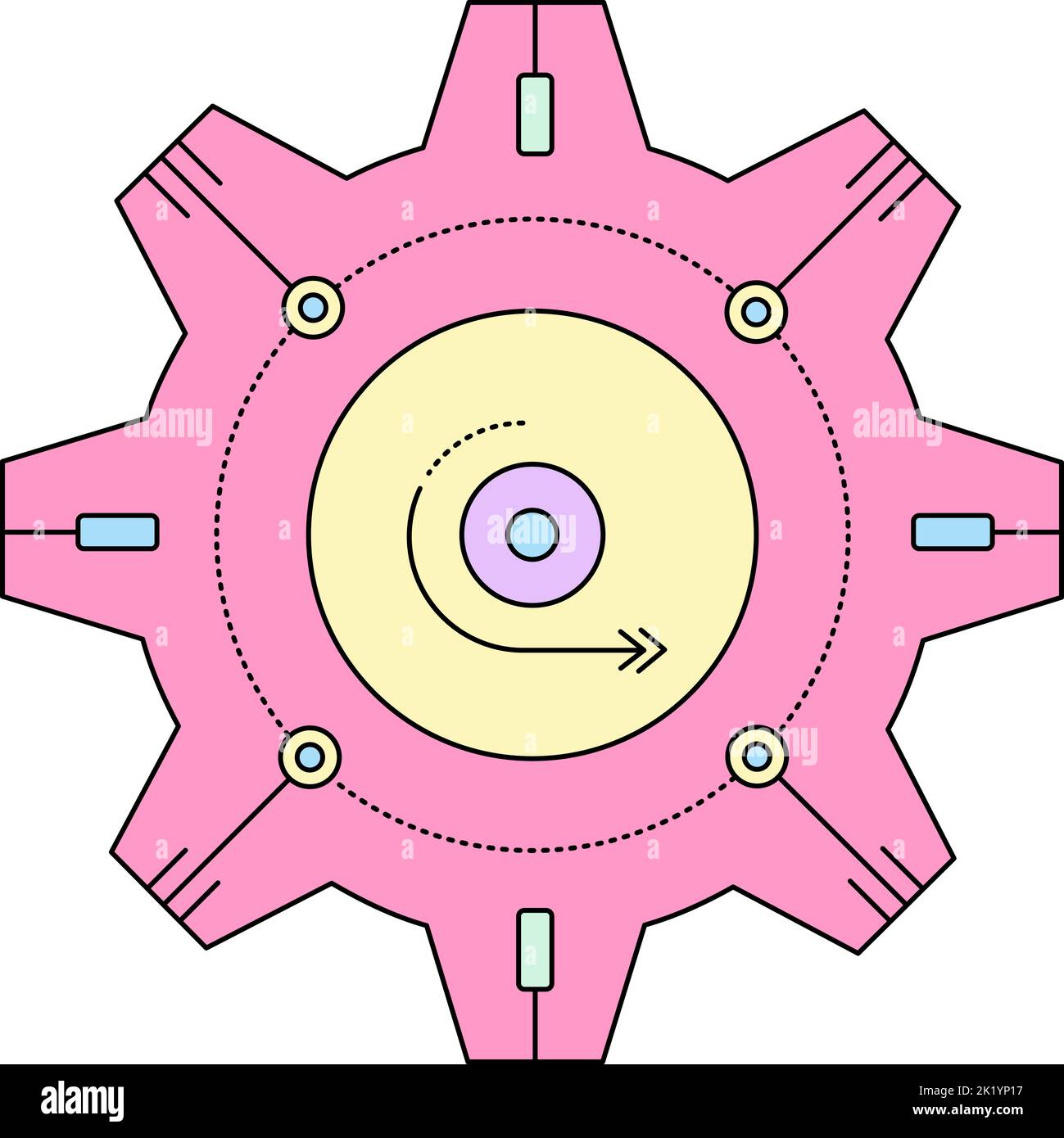 Gear icon cogwheel vector web symbol isolated Stock Vector Image & Art ...