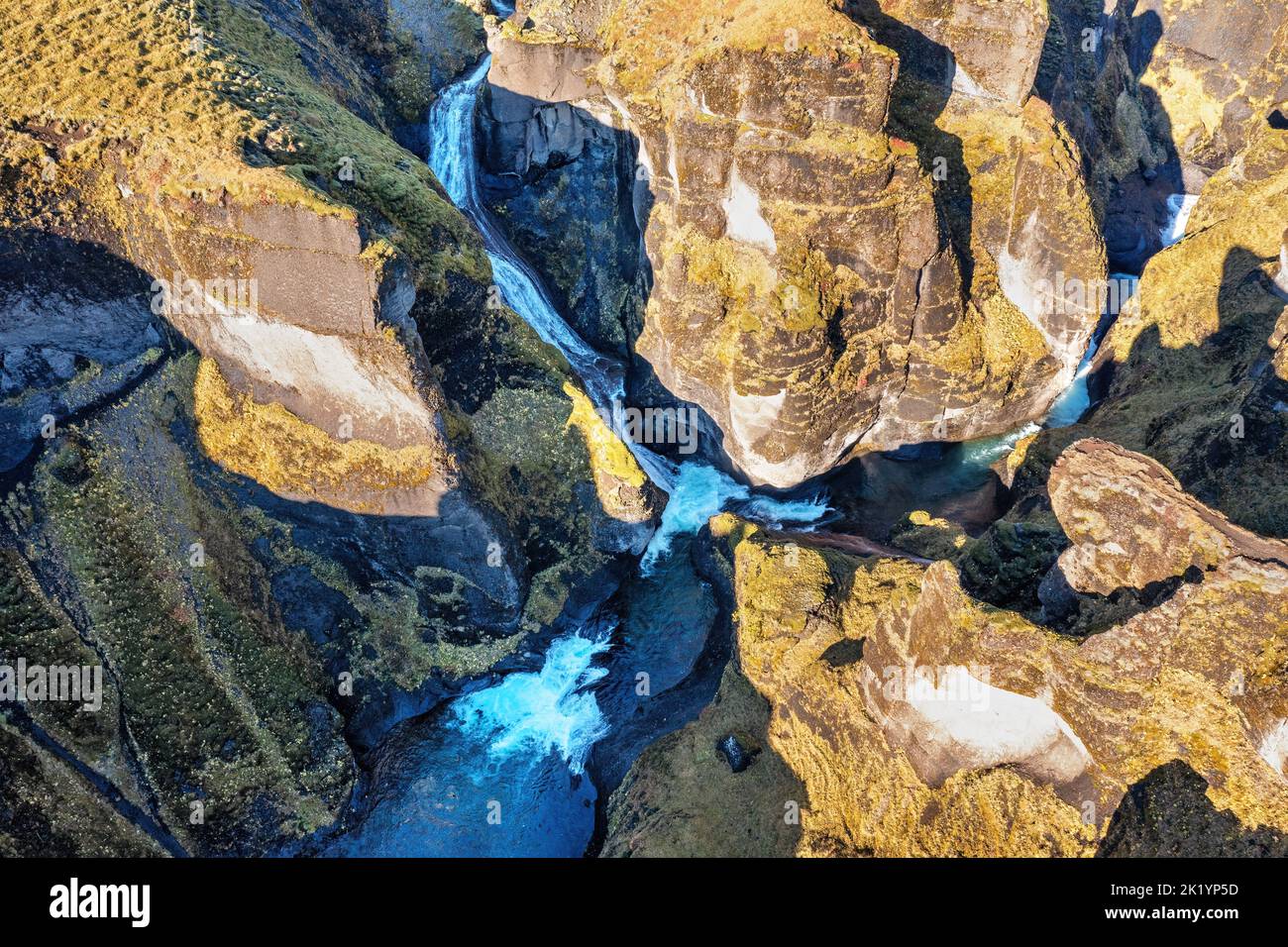 Aerial view fjadrargljufur canyon in hi-res stock photography and ...
