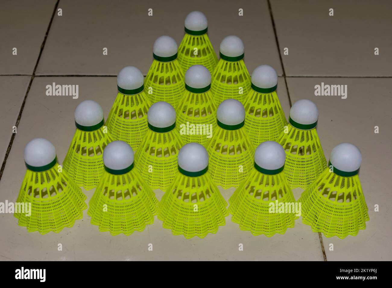 Plastic Badminton Ball,Yellow Ball,On Black Background,Texture Stock ...