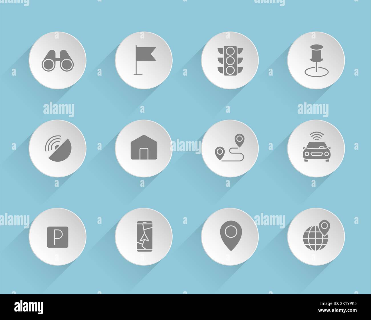 Round navigation sign hi-res stock photography and images - Alamy