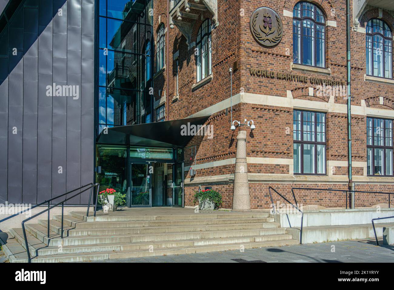 Malmo, Sweden - 20 Sep, 2022: university buidling with a modern ...