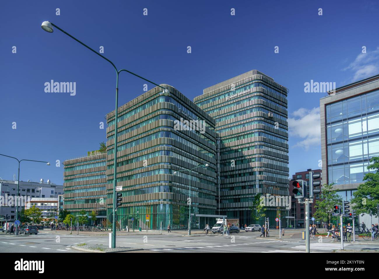 Malmo, Sweden - 20 Sep, 2022: New modern university building on a sunny ...