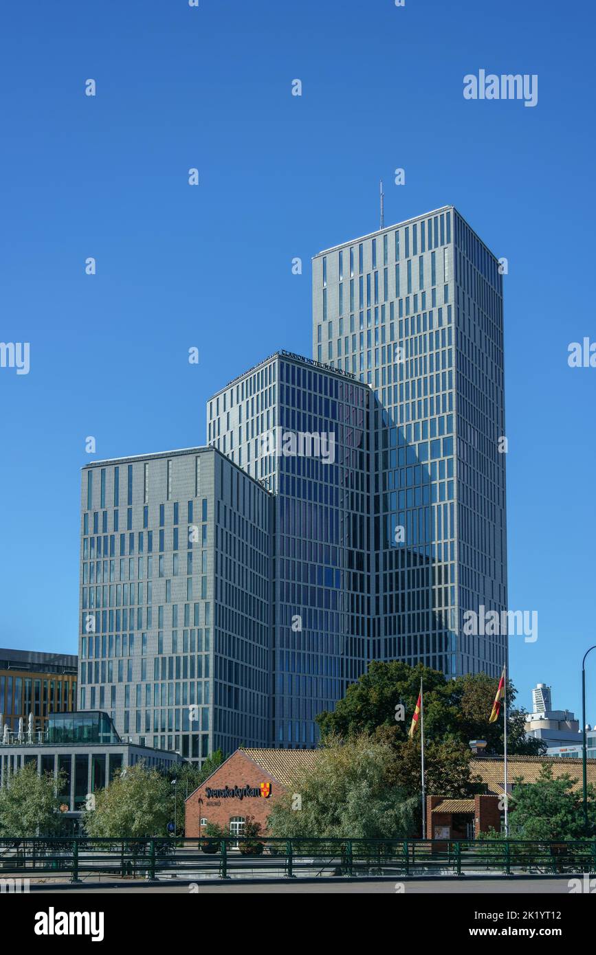 Malmo, Sweden - 20 Sep, 2022: Tall modern skyscraper where there is ...