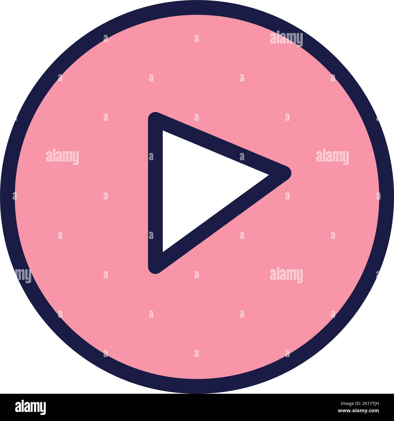 pink play button Stock Vector Image & Art - Alamy