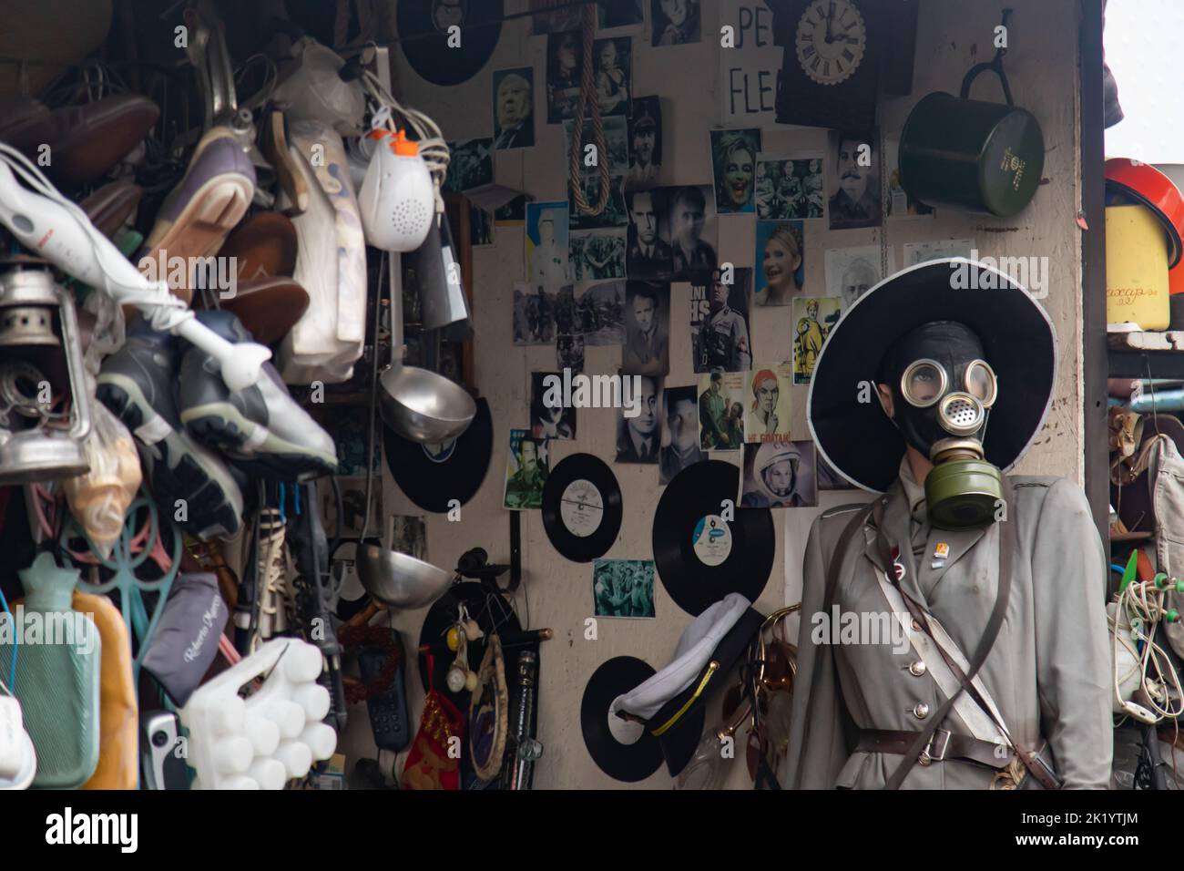 Riga, Latvia - January 2, 2019: Latgales Tirgus flea market in Riga ...